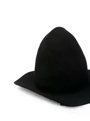 Yohji Yamamoto Pointed-crown Wide-brim Hat