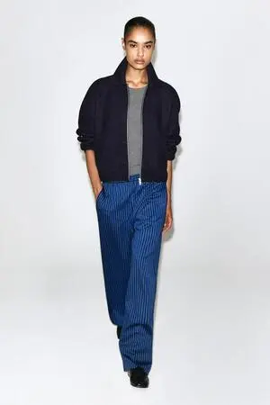 Cos Sculpted Merino Wool Zip-up Jacket