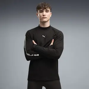 PUMA Brightstride Cloudspun Ultra Soft Long Sleeve Running T-shirt - Black