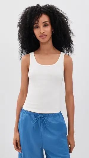 REFORMATION Olive Tank - White