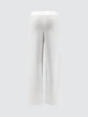 Max Mara High-waisted Wide Leg Knit Trousers In A Wool Blend