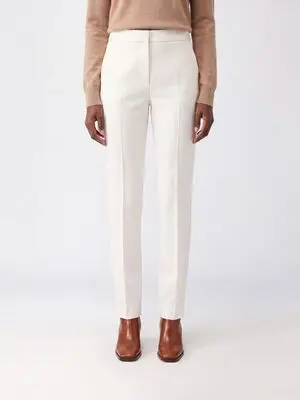 Max Mara Acino Mid-rise Slim Fit Skinny Wool Trousers
