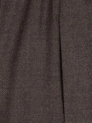 Max Mara High-waisted Shetland Wool Wide-leg Palazzo Trousers - Gray