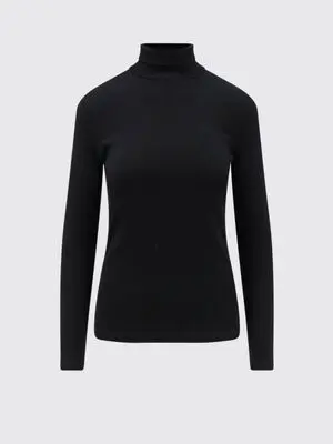 Max Mara Ribbed Wool Slim Fit Turtleneck Jumper - Black