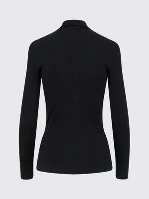 Max Mara Ribbed Wool Slim Fit Turtleneck Jumper - Black