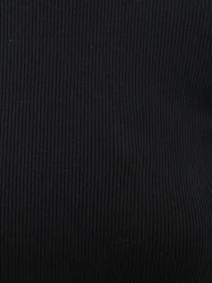 Max Mara Ribbed Wool Slim Fit Turtleneck Jumper - Black