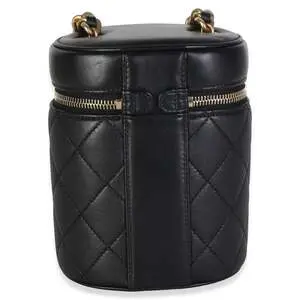 Chanel Quilted Lambskin Side Note Vanity Case