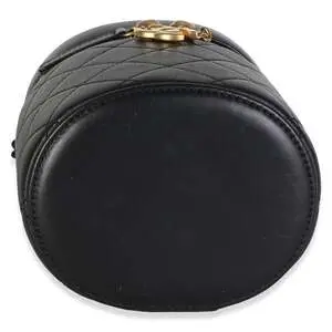 Chanel Quilted Lambskin Side Note Vanity Case