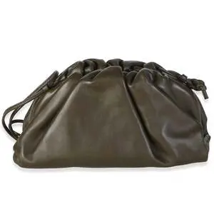 Bottega Veneta Kaki Fondente Butter Calfskin The Pouch - Green