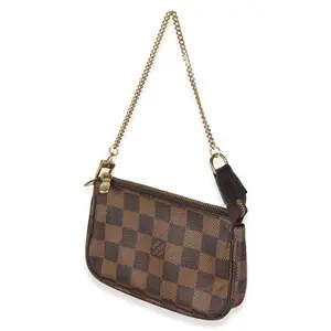 LOUIS VUITTON Damier Ebene Canvas Pochette Accessoires - Brown