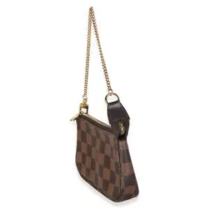 LOUIS VUITTON Damier Ebene Canvas Pochette Accessoires - Brown