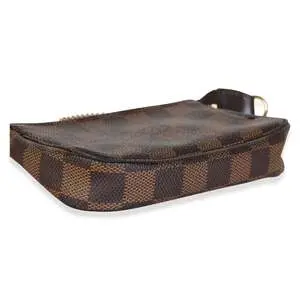 LOUIS VUITTON Damier Ebene Canvas Pochette Accessoires - Brown