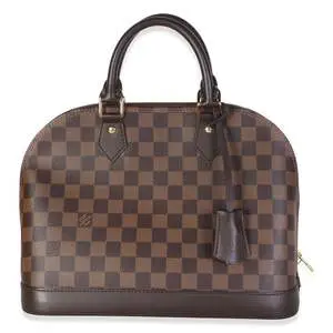 LOUIS VUITTON Damier Ebene Canvas Alma Pm - Brown