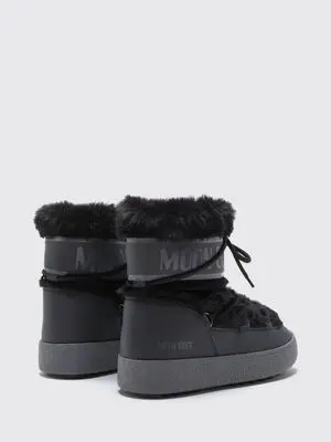 Moon Boot Ltrack Low Faux Fur Snow Boots With Logo Print