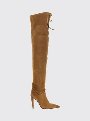 GIUSEPPE ZANOTTI Suede Over-the-knee Boots With Stiletto Heel - Brown