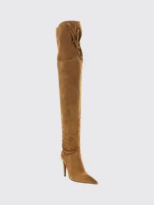 GIUSEPPE ZANOTTI Suede Over-the-knee Boots With Stiletto Heel - Brown