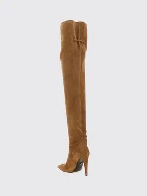 GIUSEPPE ZANOTTI Suede Over-the-knee Boots With Stiletto Heel - Brown