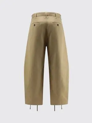 Sacai Wide-leg Cotton Trousers With Adjustable Waist And Drawstring Hem