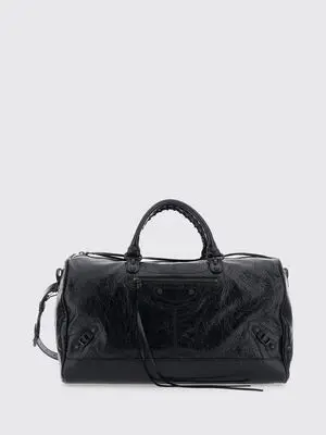 Balenciaga Le City Studded Lambskin Leather Travel Bag