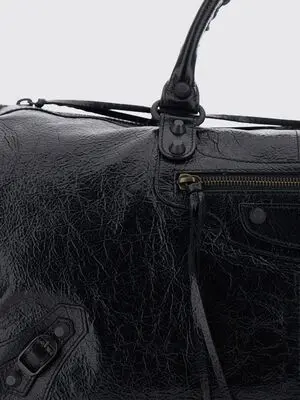 Balenciaga Le City Studded Lambskin Leather Travel Bag