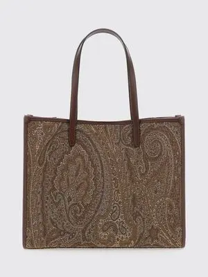 Etro Large Love Trotter Paisley Jacquard Cotton Tote Bag