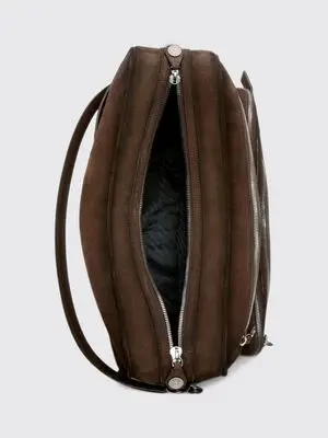 Acne Studios Camero Suede Shoulder Bag With Asymmetrical Design - Brown