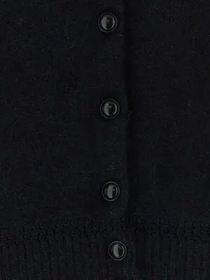 Isabel Marant Étoile Alpaca-wool Blend Crewneck Cardigan With Buttons - Black