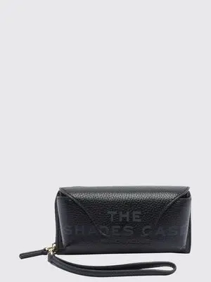 Marc Jacobs The Shades Case Grained Leather Glasses Case With Strap - Black