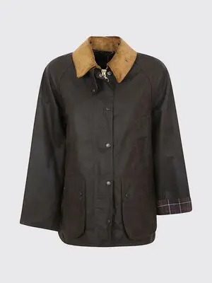 Barbour Bedale Waxed Cotton Jacket With Ribbed Velvet Collar - Green