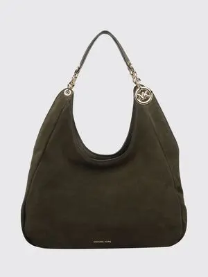 Michael Kors Ellie Large Grained Calf Leather Tote Bag - Green