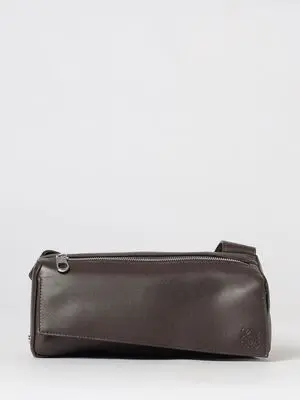 Loewe Calfskin Leather Crossbody Belt Bag With Embossed Logo - Brown