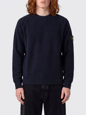 Stone Island Compass Logo Wool Blend Crewneck Jumper - Black