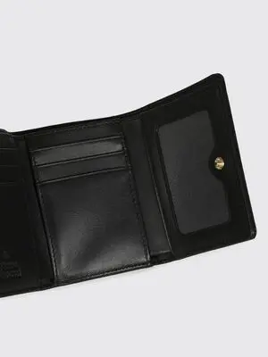 VIVIENNE WESTWOOD Tri-fold Saffiano Leather Wallet With Orb Logo