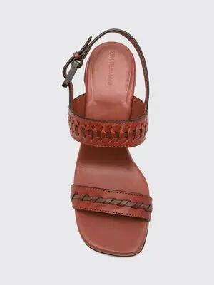 Zimmermann Alchemy Two-colour Woven Leather Slingback Sandals - Brown