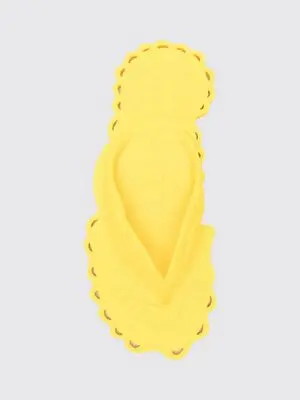 Zimmermann Seafoam Rubber Low-heeled Flip-flop Sandals With Open Toe - Yellow