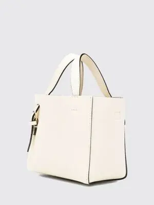 VALEXTRA Grained Cowhide Leather Mini Top Handle Bag With Double Handle And Strap