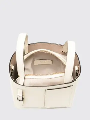 VALEXTRA Grained Cowhide Leather Mini Top Handle Bag With Double Handle And Strap