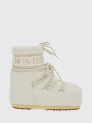 Moon Boot Icon Low Shearling Snow Boots With Signature Tubular Laces