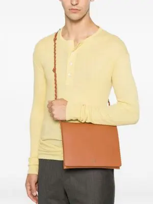 JIL SANDER Tangle Crossbody Bag In Calf Leather With Embossed Logo
