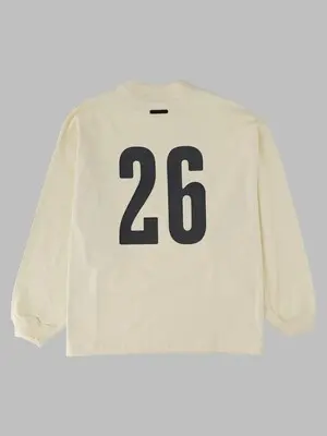 Fear Of God T-shirt A Manica Lunga "merch - Ivory