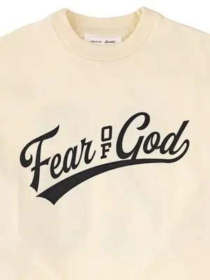 Fear Of God T-shirt A Manica Lunga "merch - Ivory