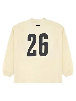 Fear Of God T-shirt A Manica Lunga "merch - Ivory