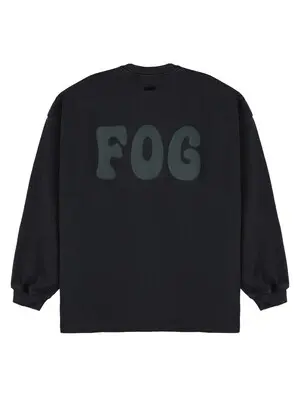 Fear Of God T-shirt A Manica Lunga "merch - Charcoal