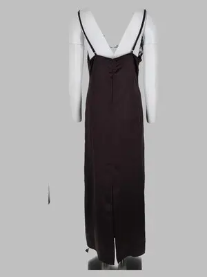 ALYSI Abito In Satin Con Inserto In Pizzo