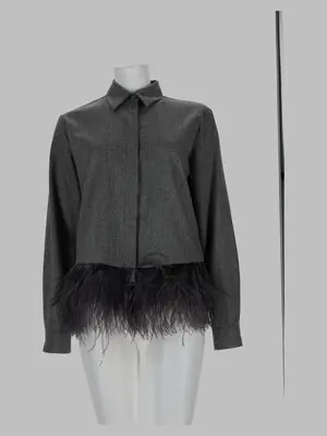 Fabiana Filippi Camicia Con Dettaglio In Piume