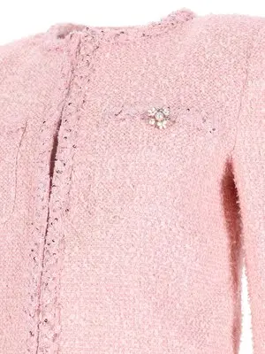 SELF-PORTRAIT Giacca In Boucl - Pink