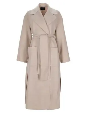 Fabiana Filippi Cappotto In Lana Con Cintura