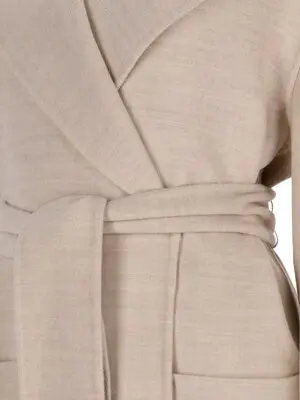 Fabiana Filippi Cappotto In Lana Con Cintura