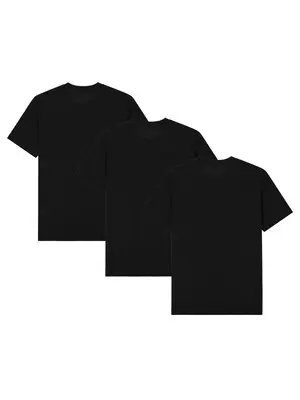 Moncler 3-pack T-shirt In Cotone - Black