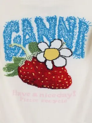 GANNI Maglia Con Logo